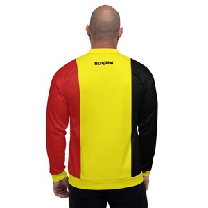 Belgium Jacket / Belgian Flag Colors Bomber Jacket / Soccer Clothing ...