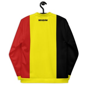 Belgium Jacket / Belgian Flag Colors Bomber Jacket / Soccer Clothing ...