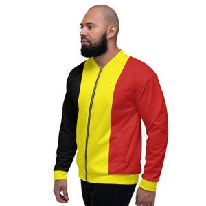 Belgium Jacket / Belgian Flag Colors Bomber Jacket / Soccer Clothing ...