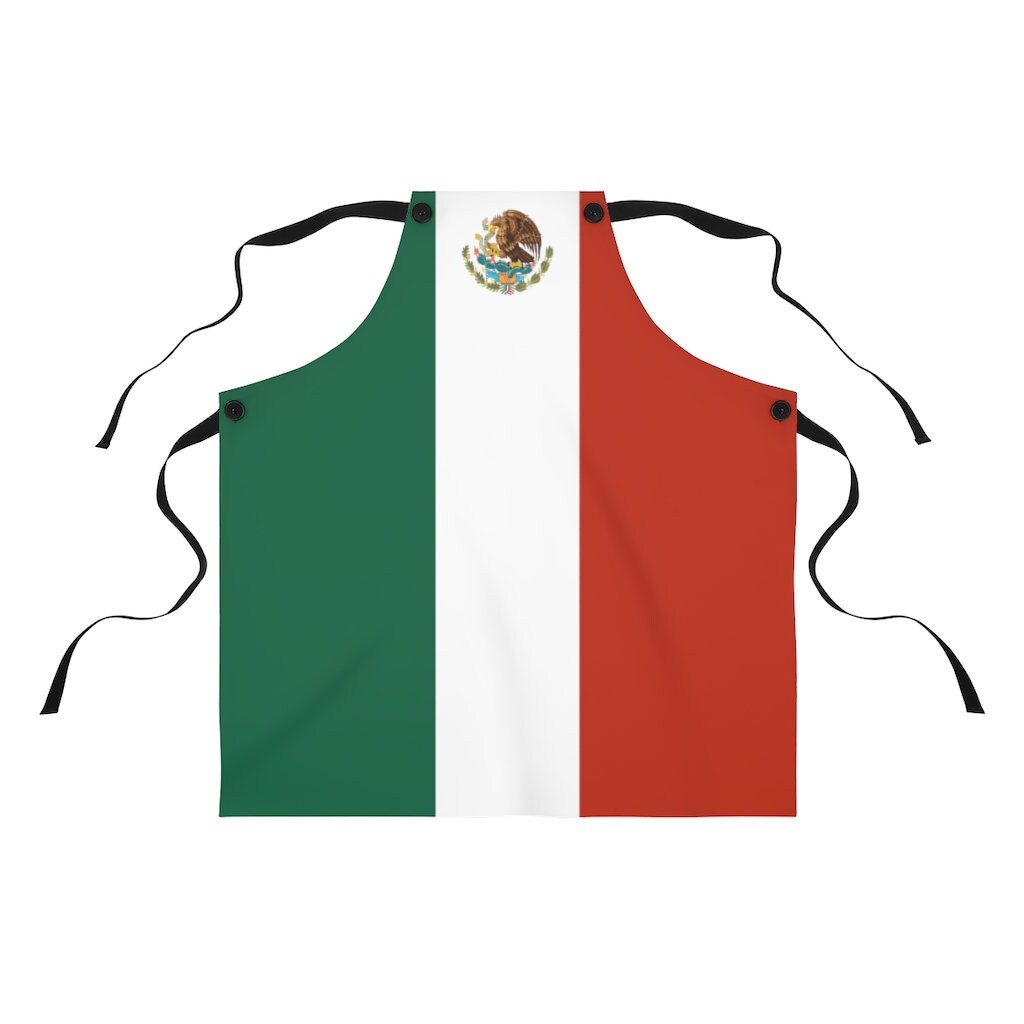 Mexico Apron. Cooking Apron With Mexican Flag Colors - Etsy