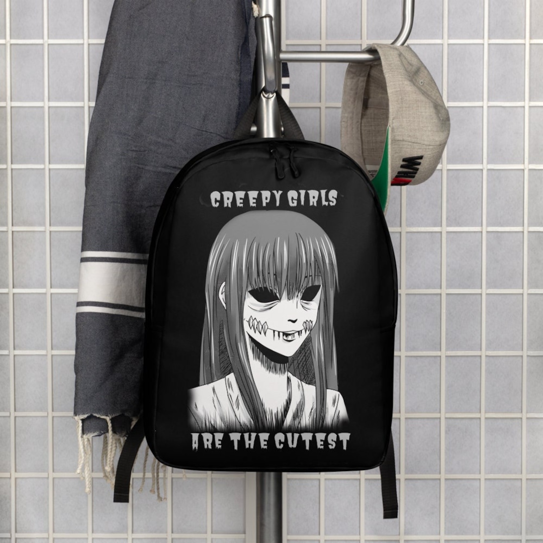 Creepy Smile Gothic Backpack Creepy Girl - Etsy