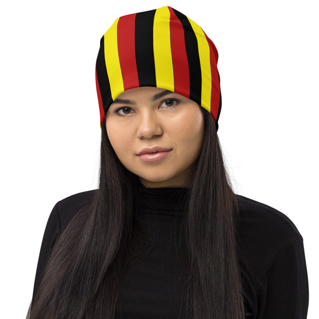 Striped Beanie With the Belgian Flag Colors - Etsy