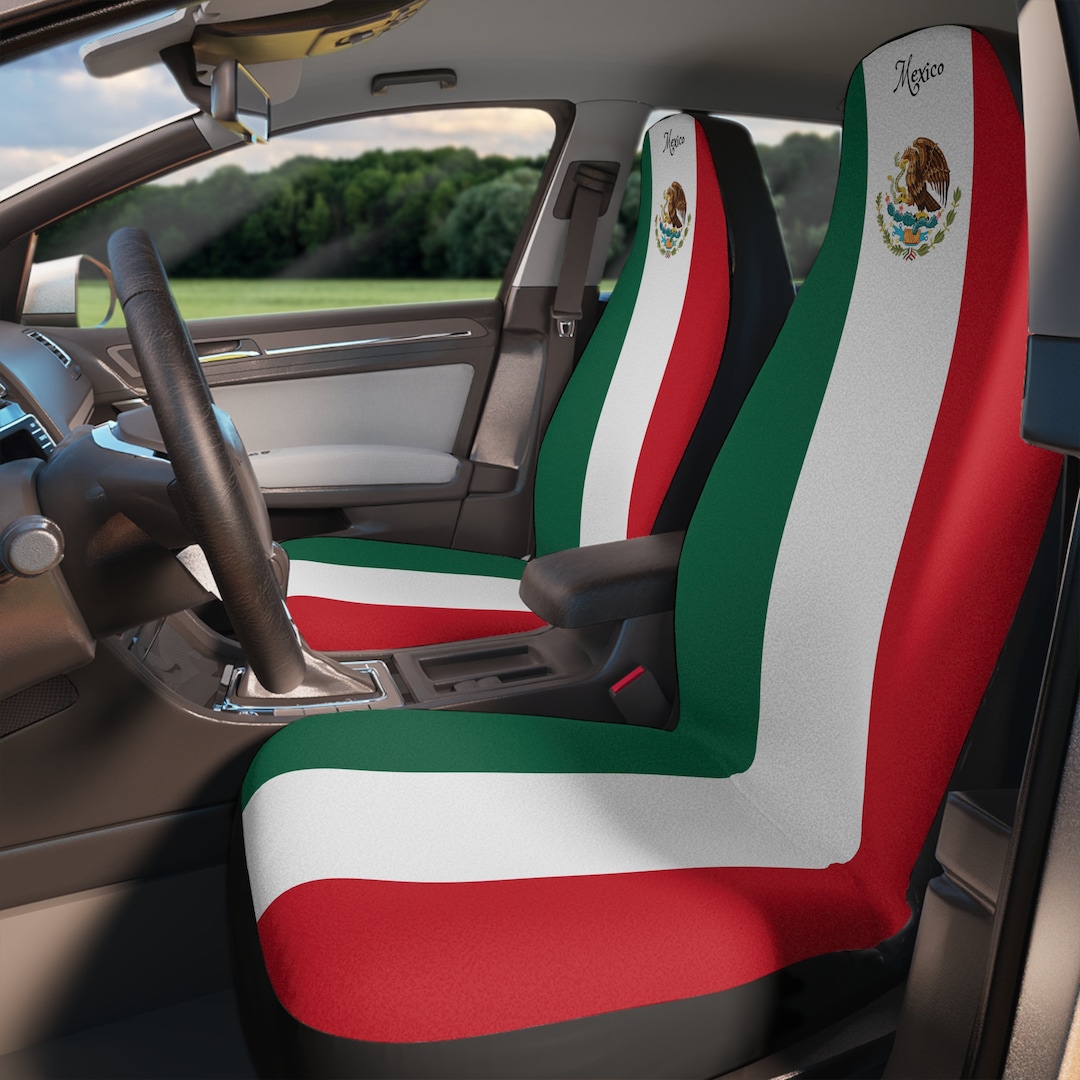 Mexico Car Seat Covers With the Colors of the Mexican Flag for ...