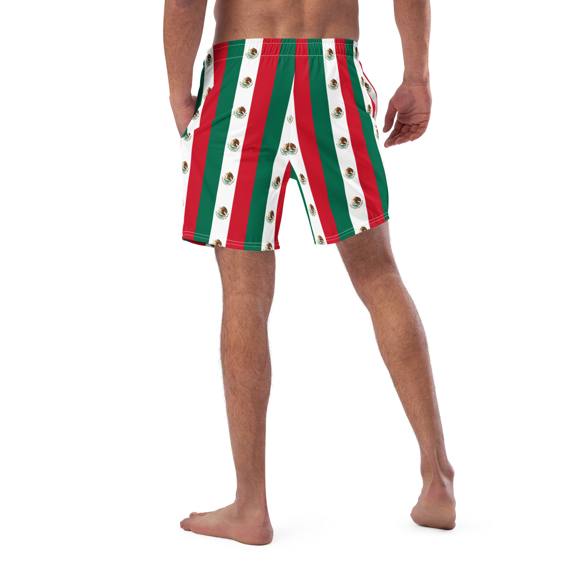 Mexican Flag Swim Trunks / Men's Swim Trunks / Colors of the Mexican ...