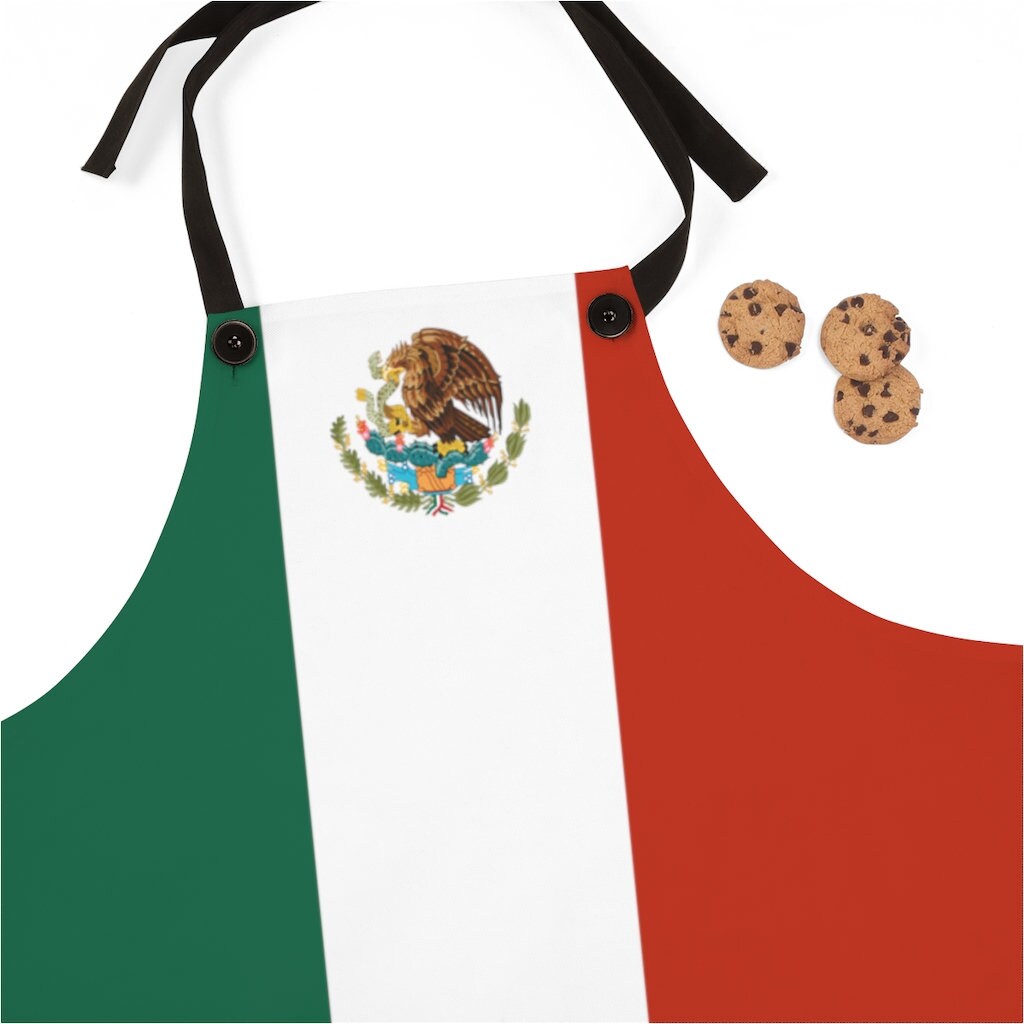 Mexico apron. Cooking apron with Mexican flag colors - Etsy Nederland