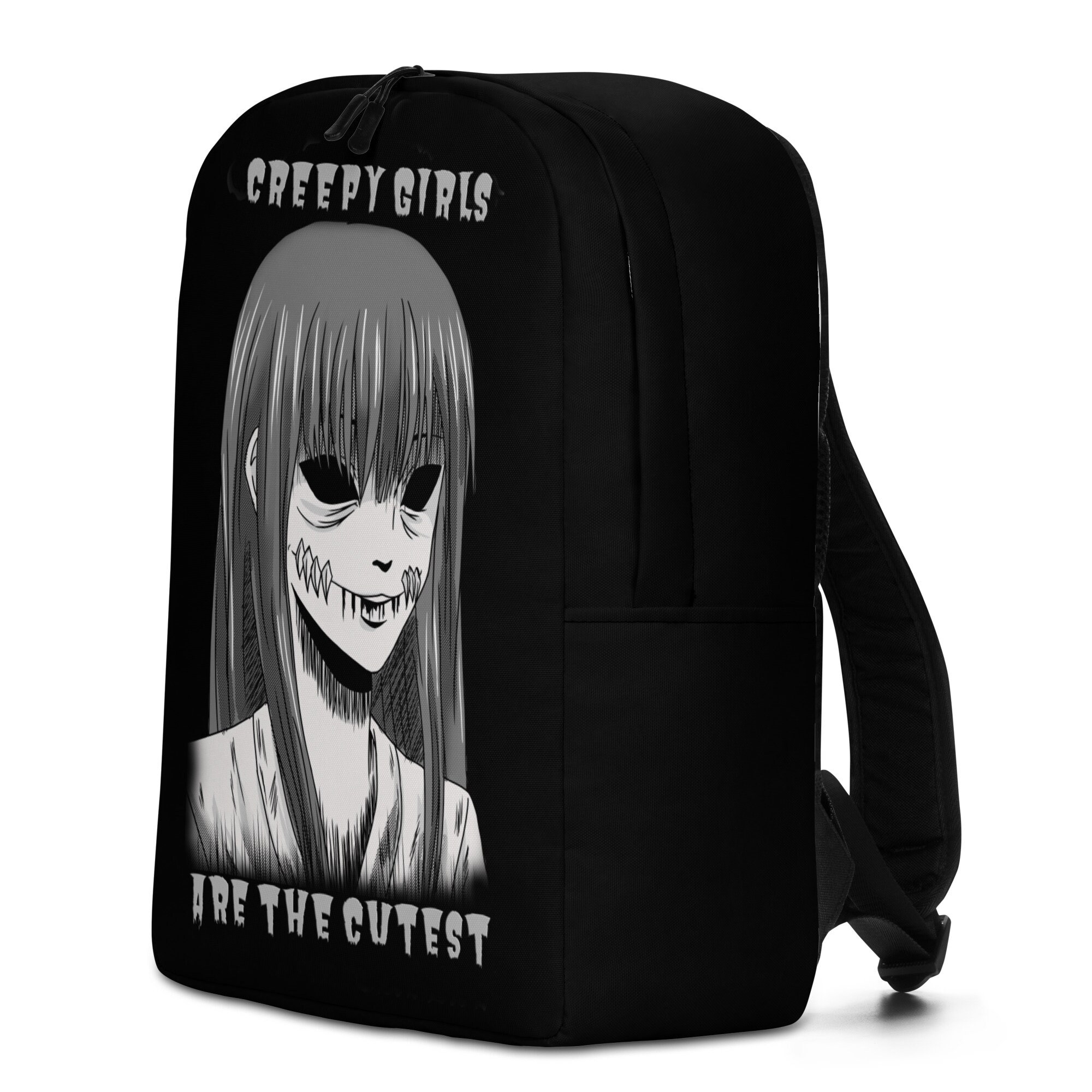 Creepy Smile Gothic Backpack Creepy Girl - Etsy