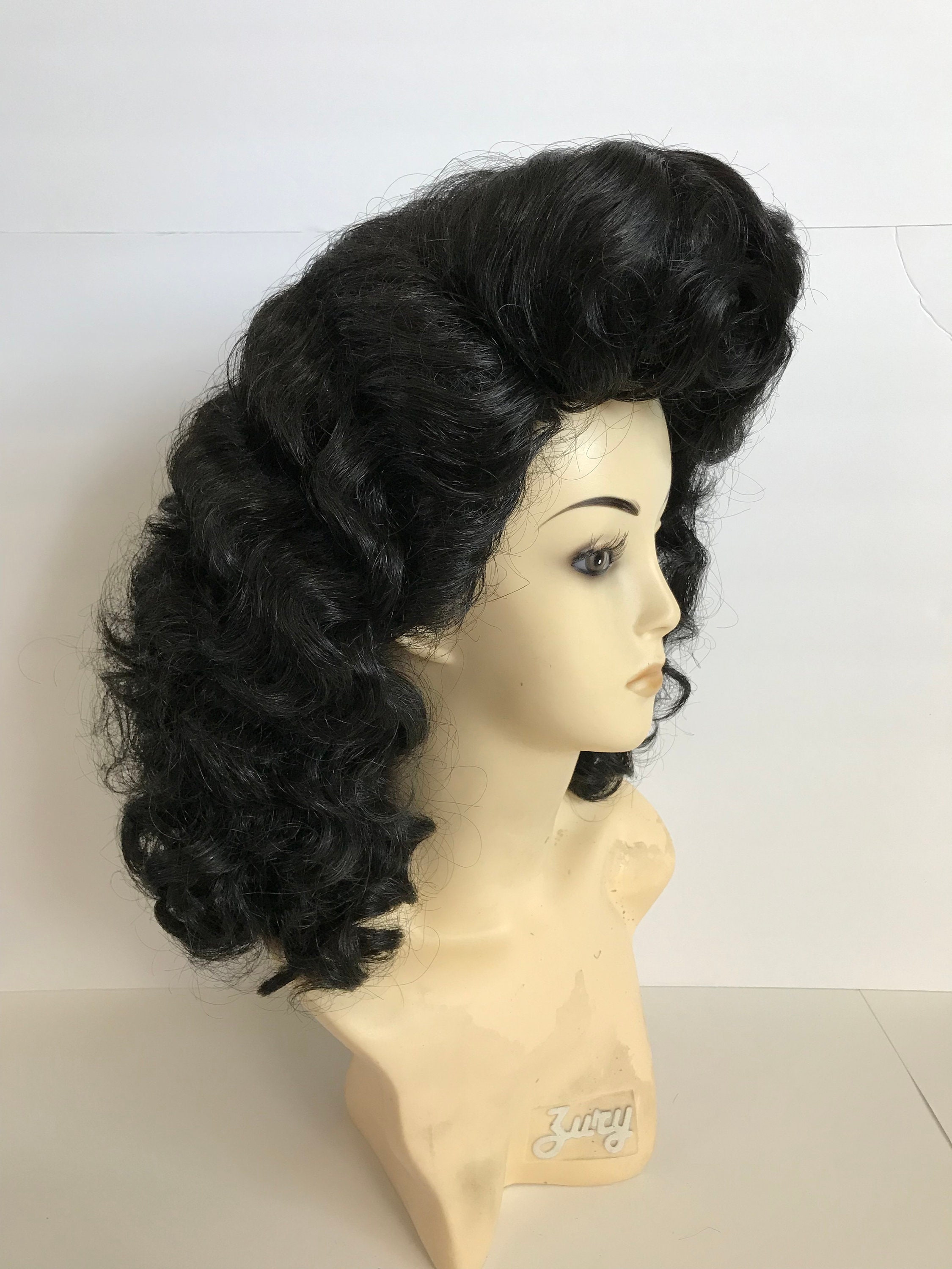 Long Finger Wave Curly Styled Wig - Etsy