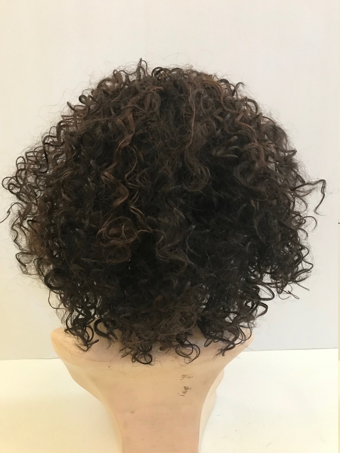 Short Jheri Curl Lace Front Wig | Etsy