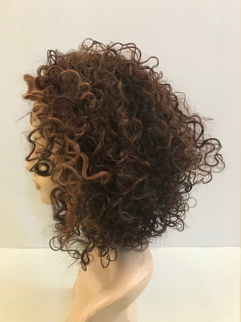 Short Jheri Curl Lace Front Wig | Etsy
