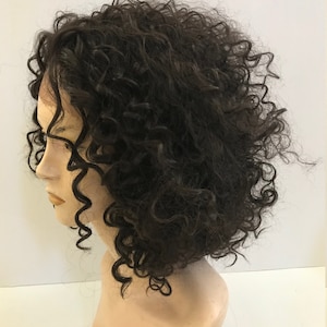 Short Jheri Curl Lace Front Wig | Etsy