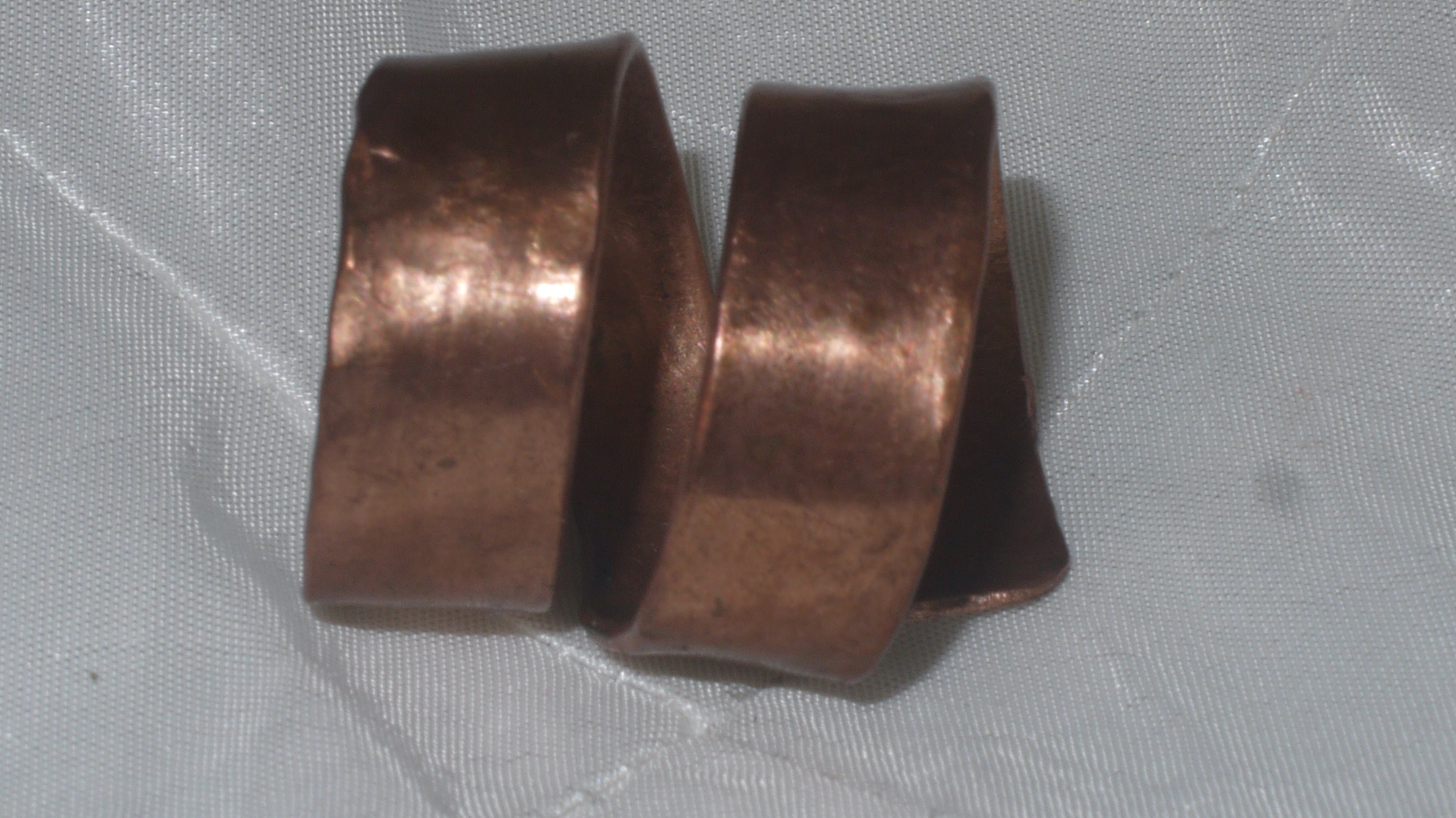 Handmade Hammered Copper Ring Double Coil - Etsy