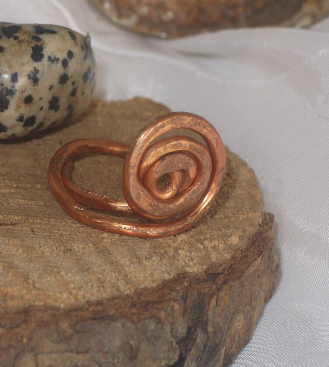 Handmade MAGIC SWIRL Copper Ring - Etsy