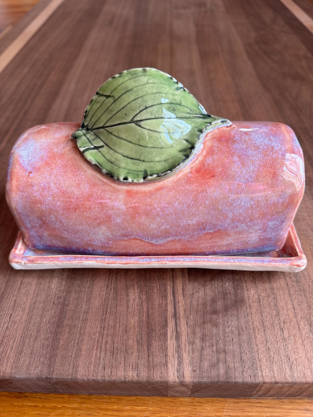 Sweet Leaf Butter Dish - Etsy