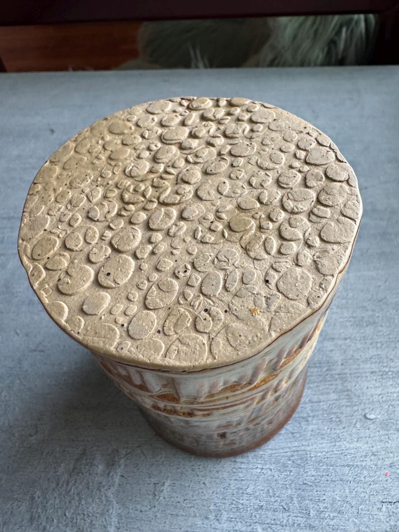 Hand Carved Stamped Slab Built Mug - Etsy