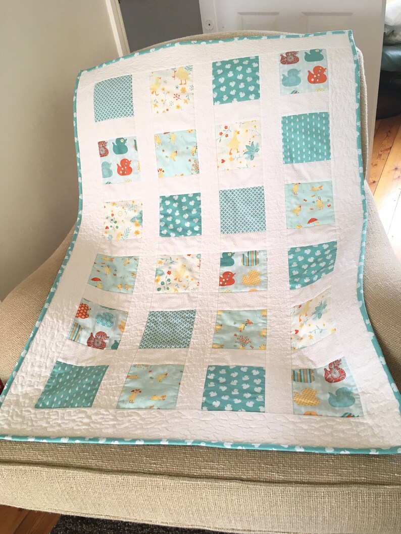 Nursery Blanket Baby Quilt, Baby Play Mat, New Baby Gift. - Etsy