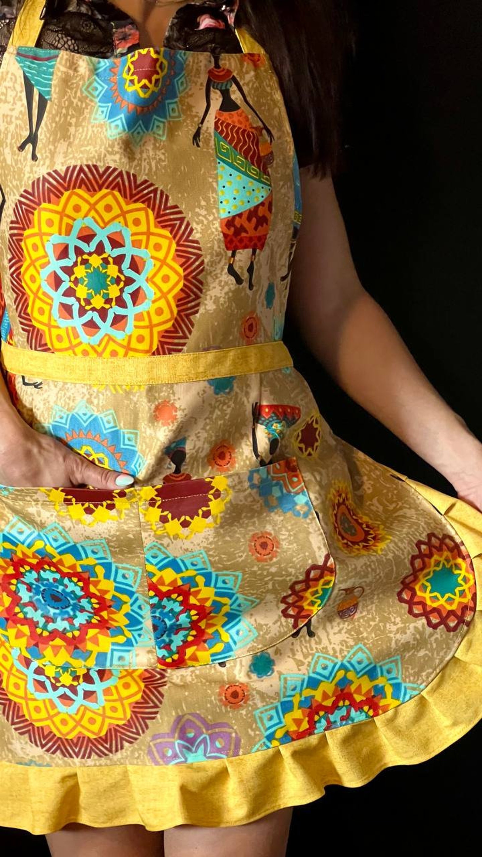 Namibia Apron Africa Apron Apron for Children Beige Apron - Etsy