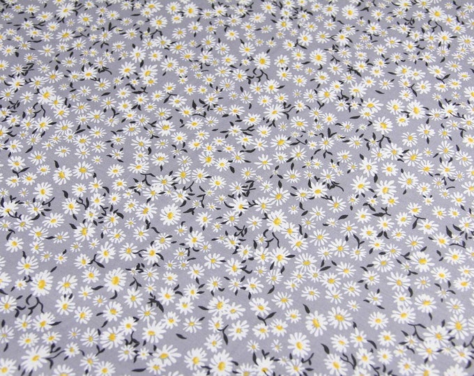 Muted Floral Fabric Grey and Pink Flowers by Beesweet Muted Colors ...