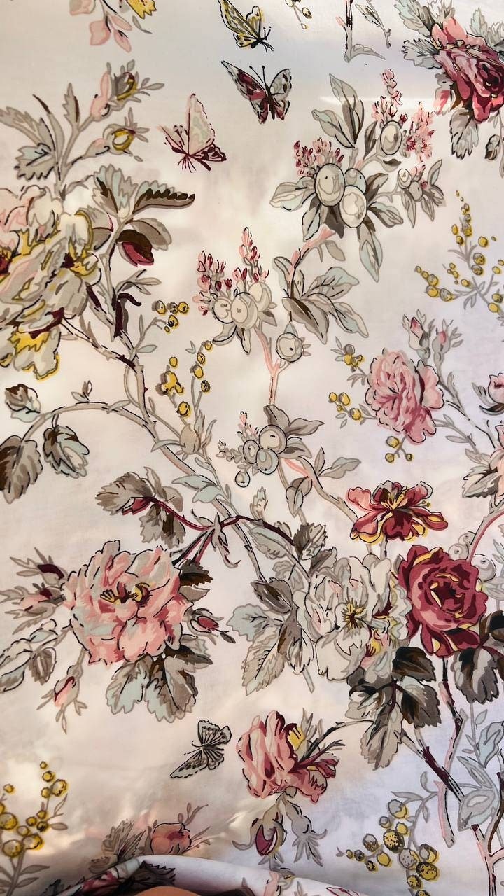 Powder Pink Red Roses Fabric Fabric for Home Bedding Fabric - Etsy