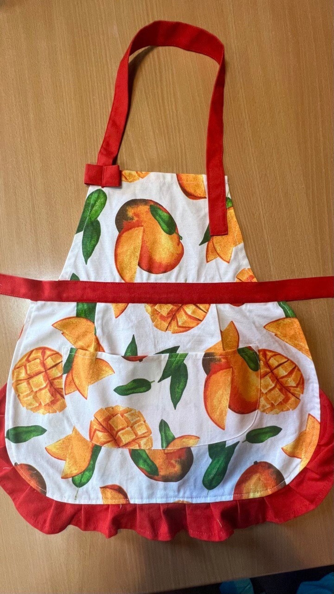 Mango Kids Waterproof Apron, Mango Girls Apron, Kids Apron Girl, - Etsy