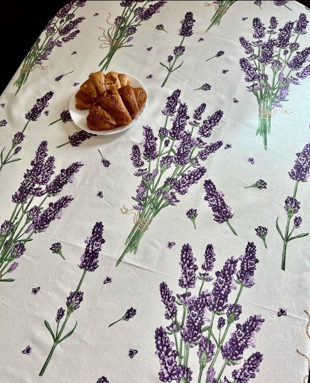 Big Lavender Waterproof Tablecloth, Lavender Table Cover Tablecloth ...