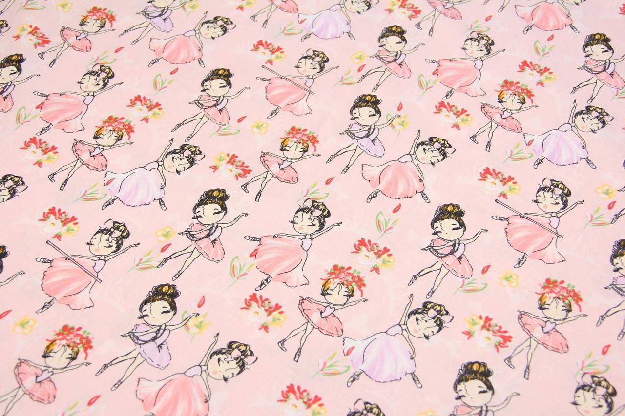 Ballerina Fabric, Fabric Pink, Fabric for Girls, Fabric for Home ...