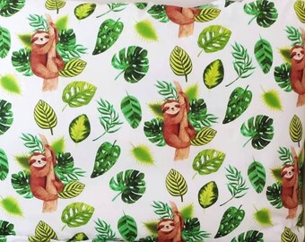 Pastel Sloths Fabric Sloths Hanging on the Trees by Inotra Sloths ...