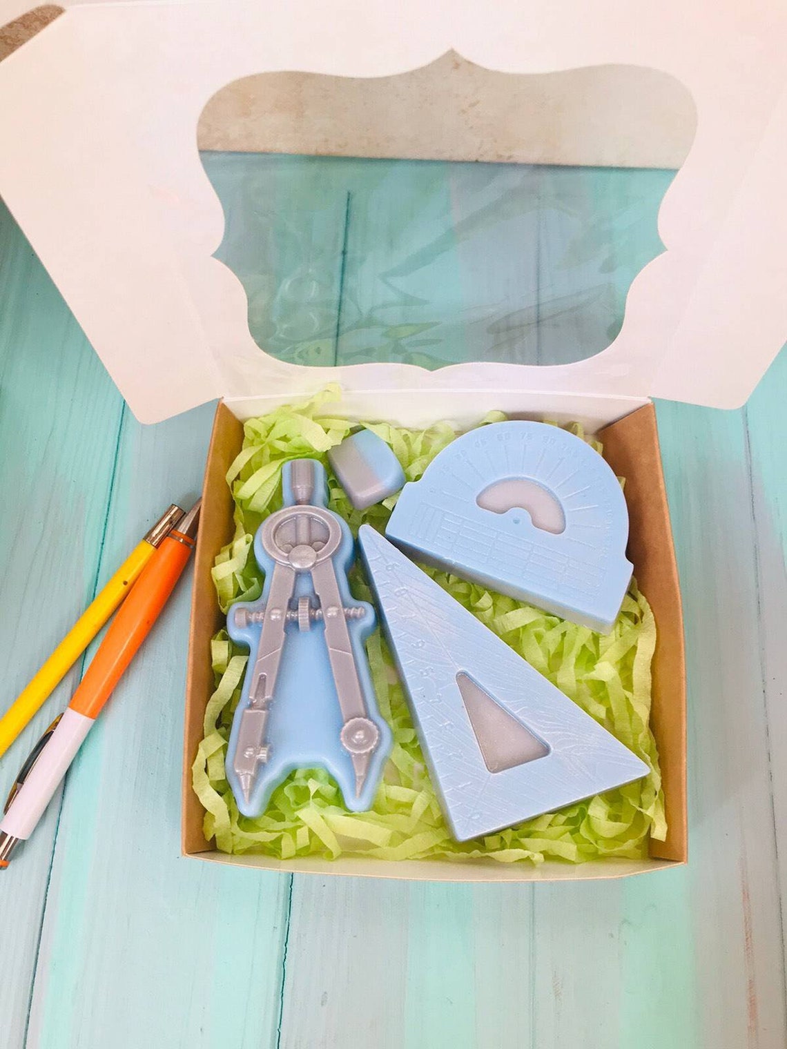 Math Teacher Gift Soap Set Geometry Soap Gift Compasses - Etsy