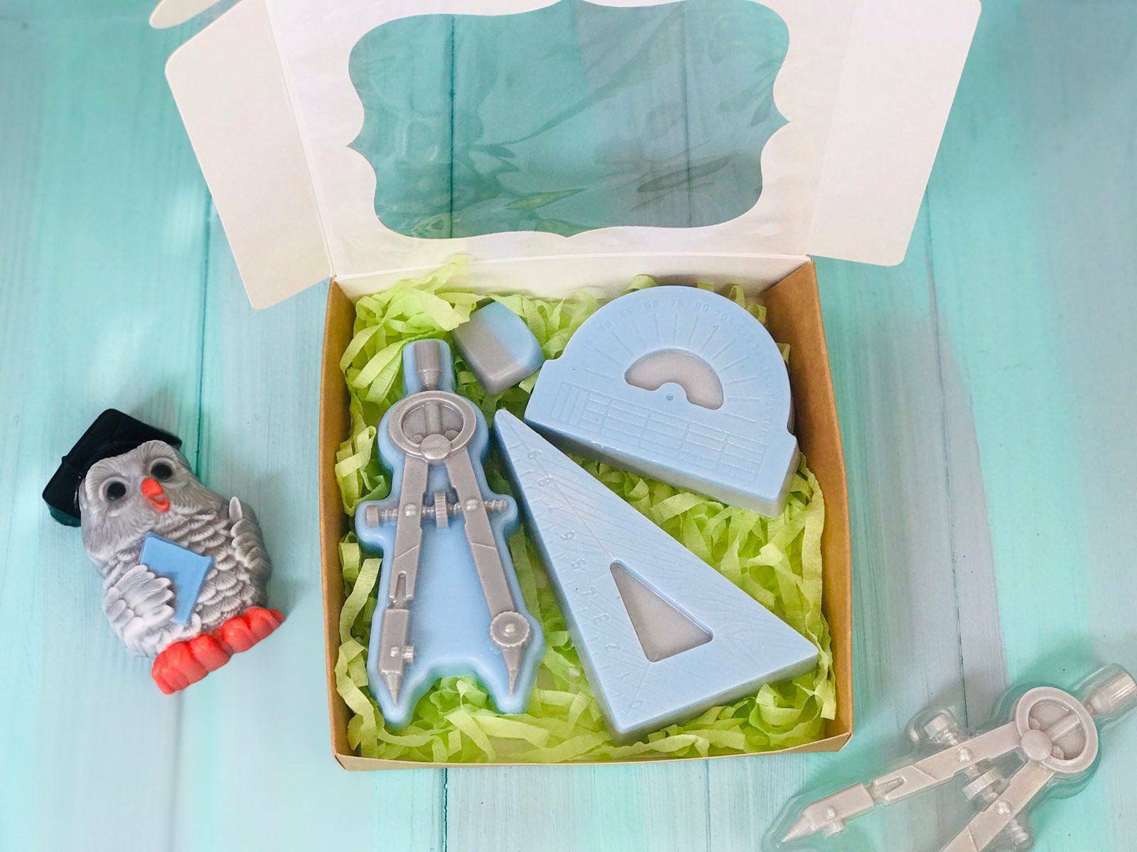Math Teacher Gift Soap Set Geometry Soap Gift Compasses - Etsy
