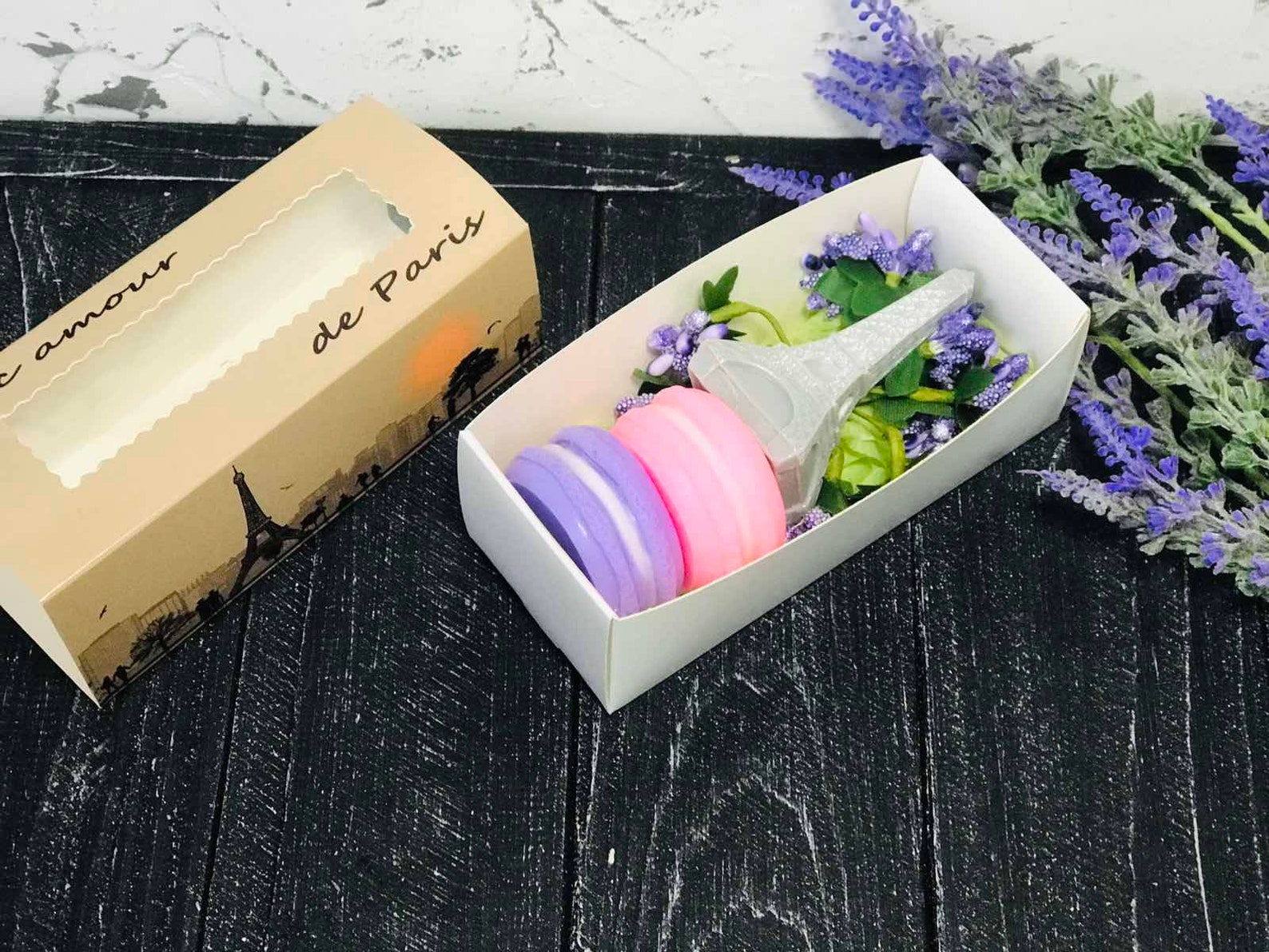 Paris soap set France soap set macarons soap set Eiffel | Etsy