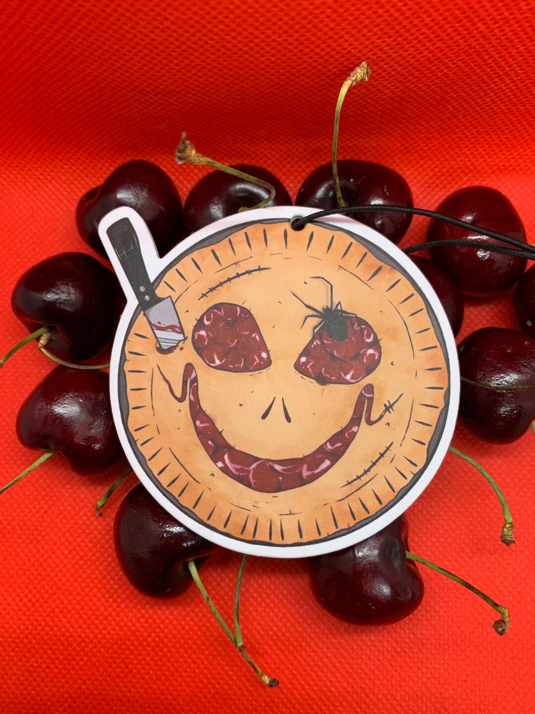 Scary Cherry Pie Air Freshener - Spooky Air Freshener- Horror Air ...