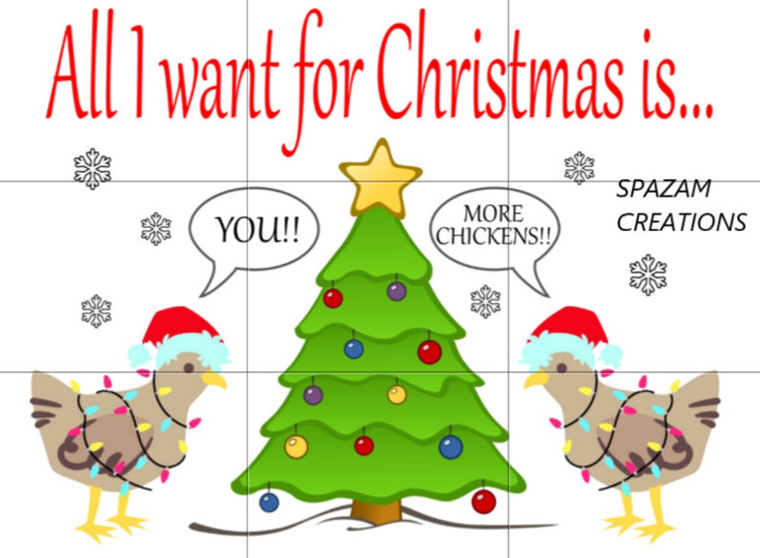 Chicken Christmas Funny SVG and PNG Sublimation HTV Cricut Printable ...