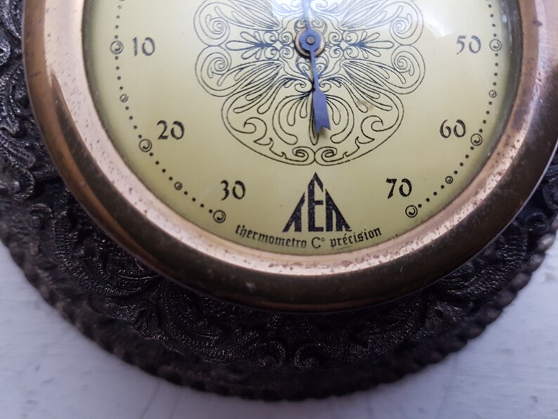 Vintage Wall Round Thermometer With a Range of Measured - Etsy
