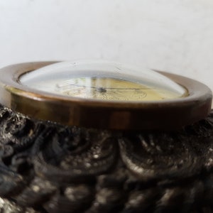 Vintage Wall Round Thermometer With a Range of Measured Temperatures ...