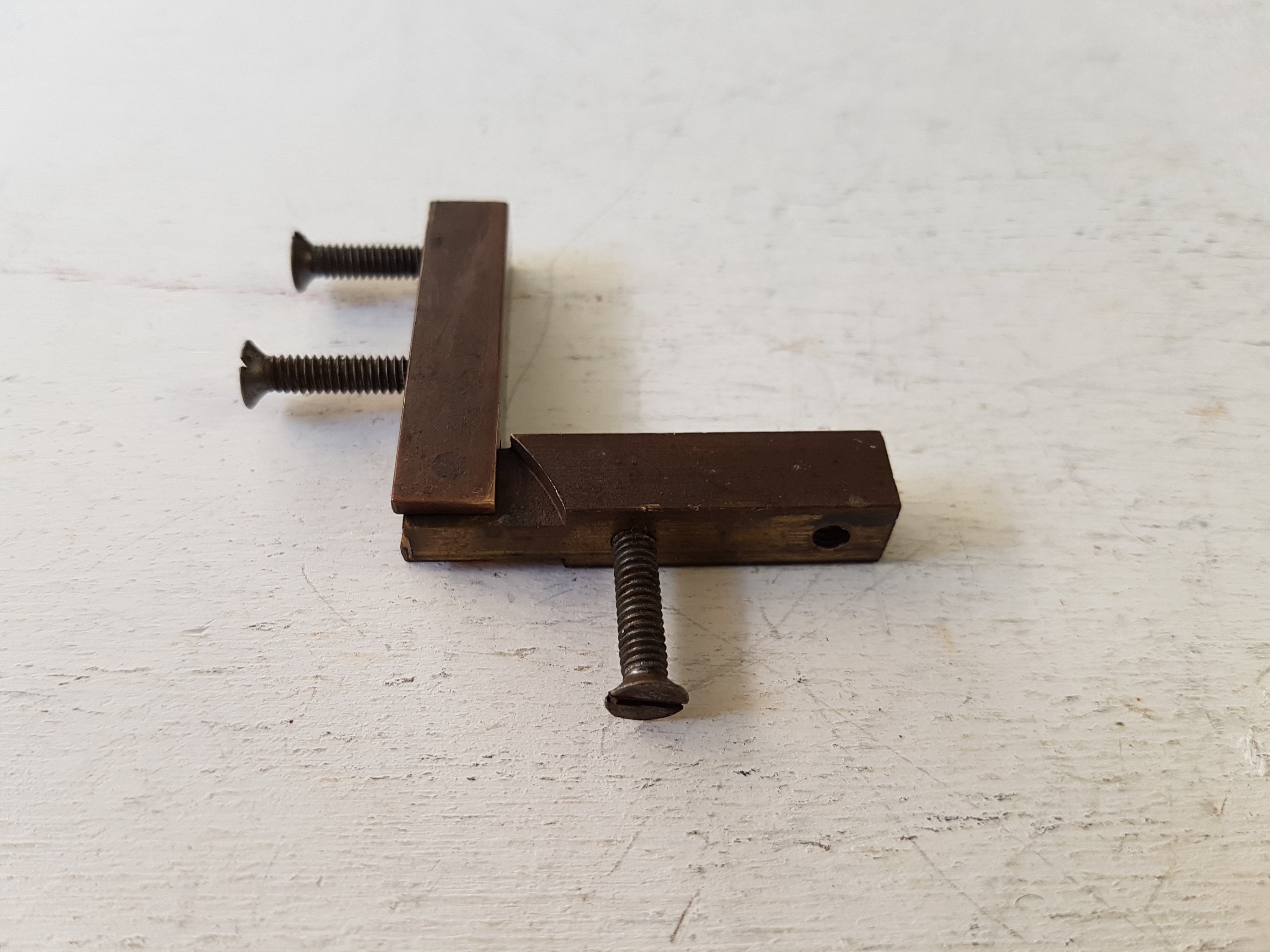 Antique Brass Hardware Set for Furniture 2 Small Handles With | Etsy