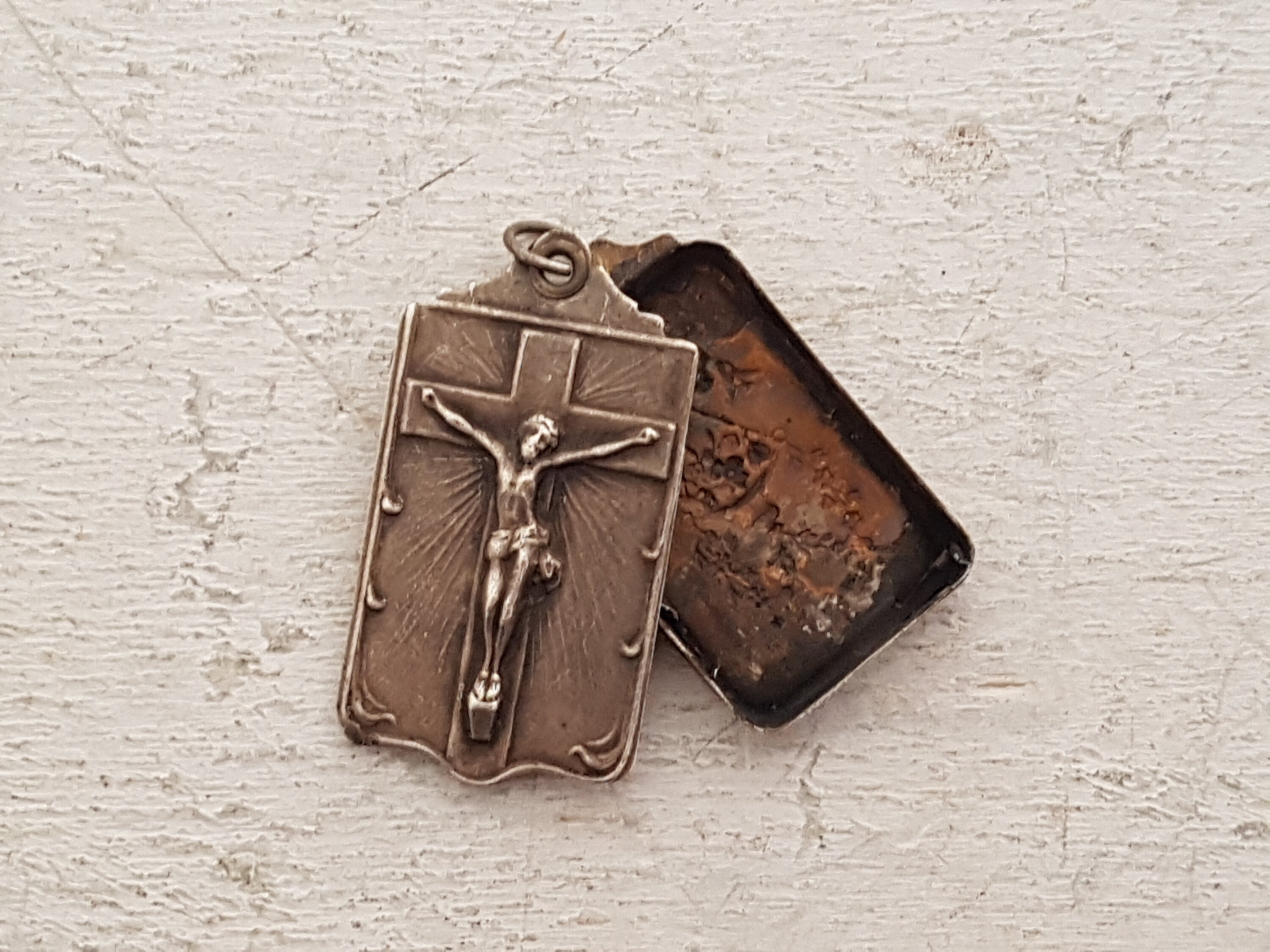 Vintage Small Medallion for Photo. Religious Rectangular | Etsy