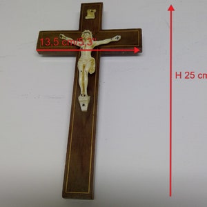 Vintage Wooden Wall Crucifix the Figure of Jesus on the Cross Made of ...