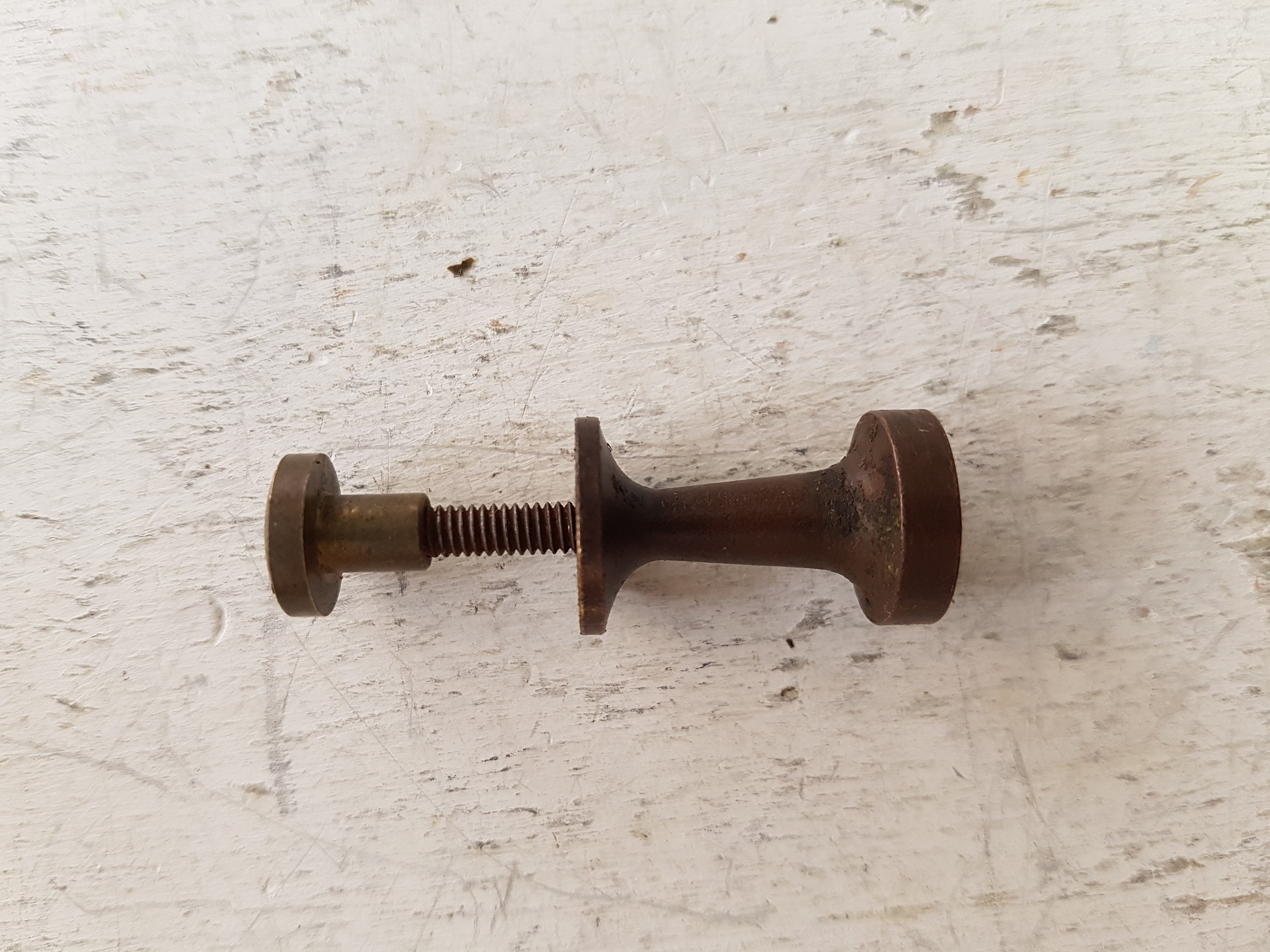 Antique Brass Hardware Set for Furniture 2 Small Handles With | Etsy