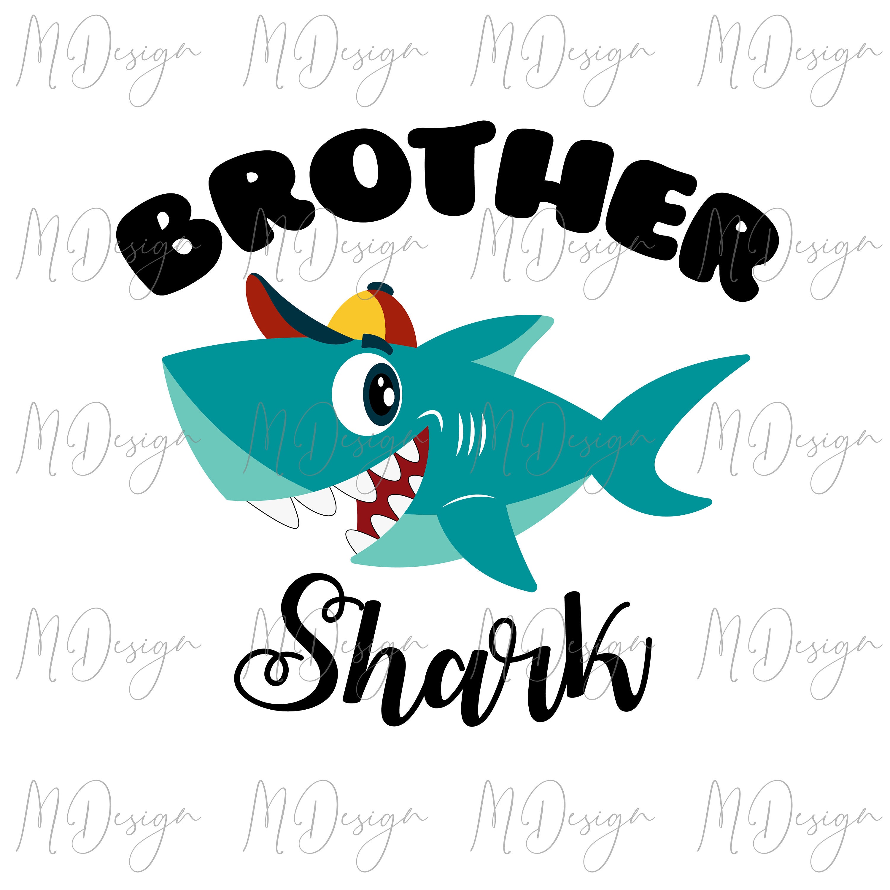 Brother Shark SVG Digital File for Vinyl Cutting | Etsy