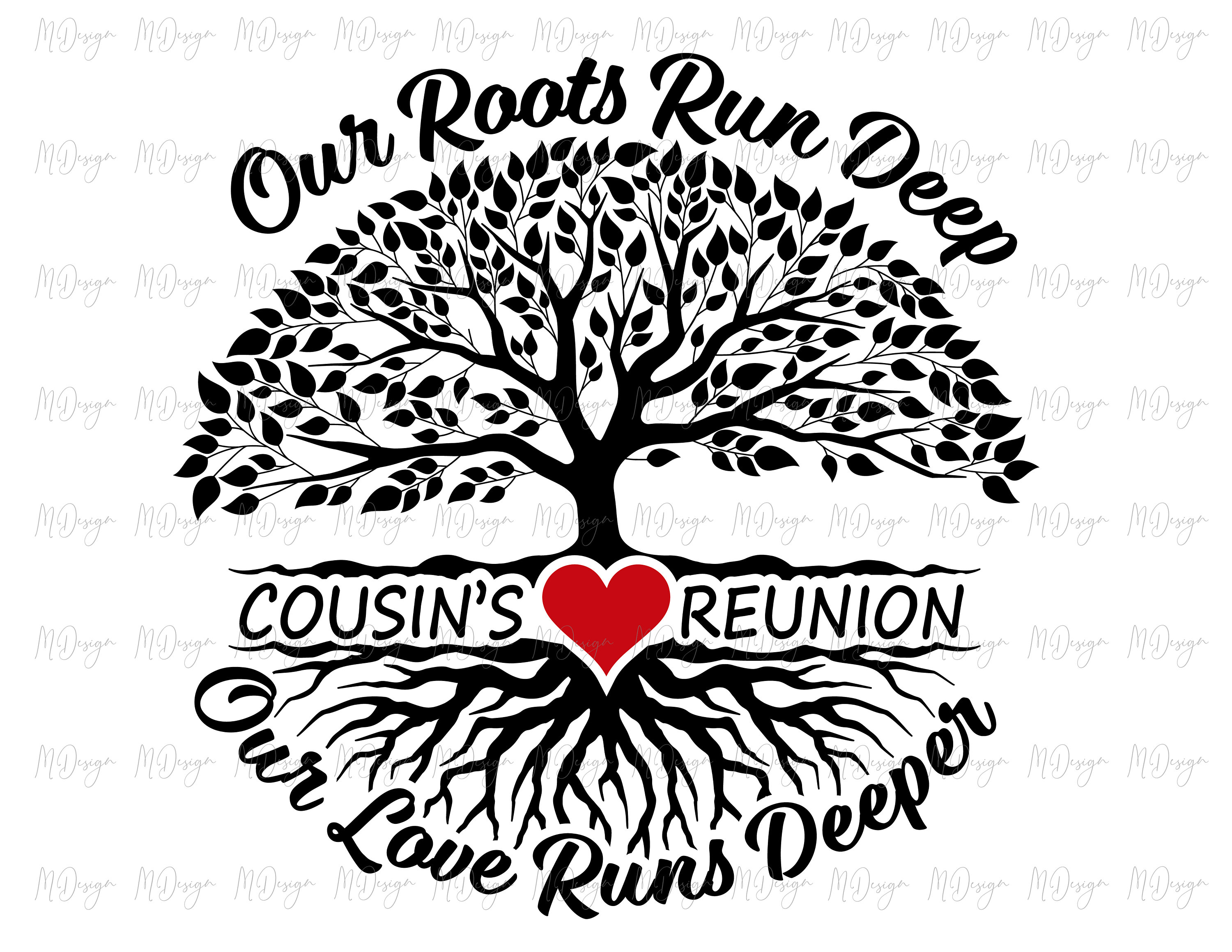 Cousins Reunion SVG Our Roots Run Deep Our Love Runs Deeper - Etsy UK