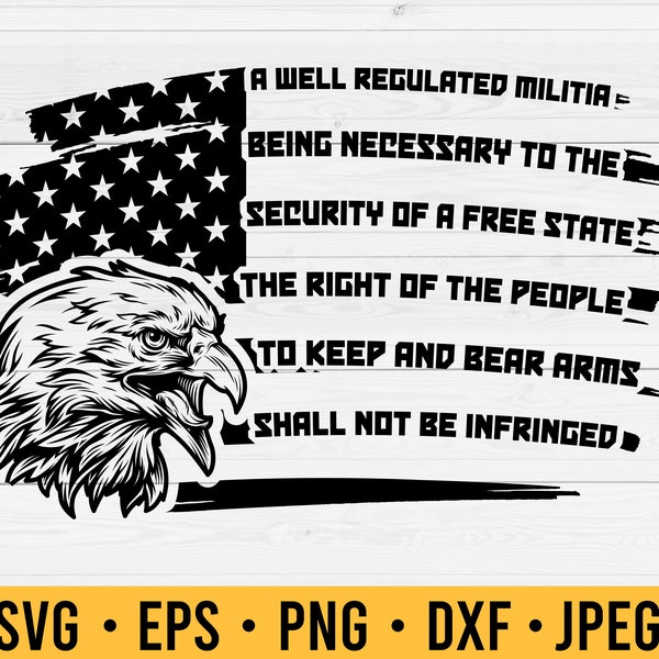 Second Amendment Eagle Svg - Etsy