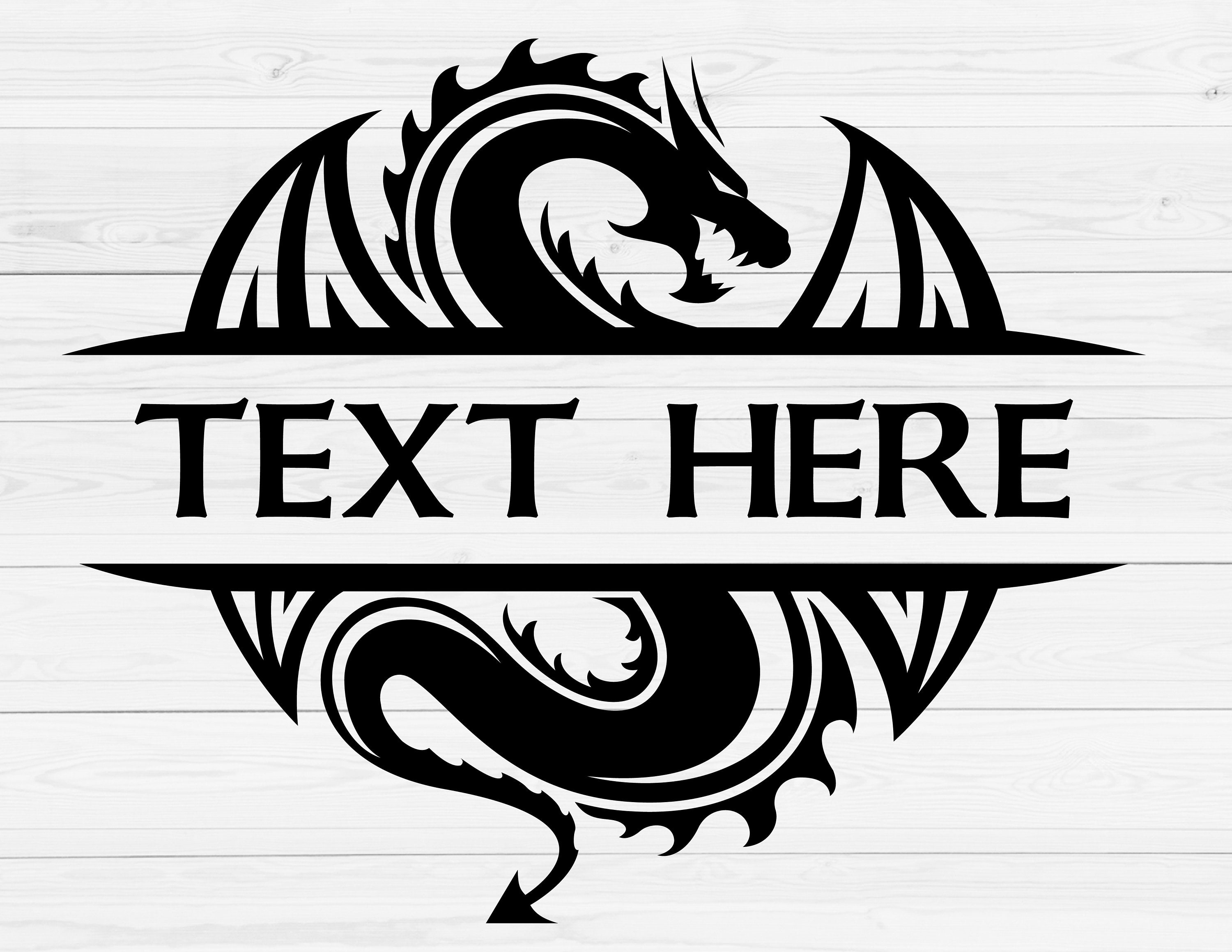 Split Dragon SVG Dragon SVG Dragon T Shirt Design SVG | Etsy