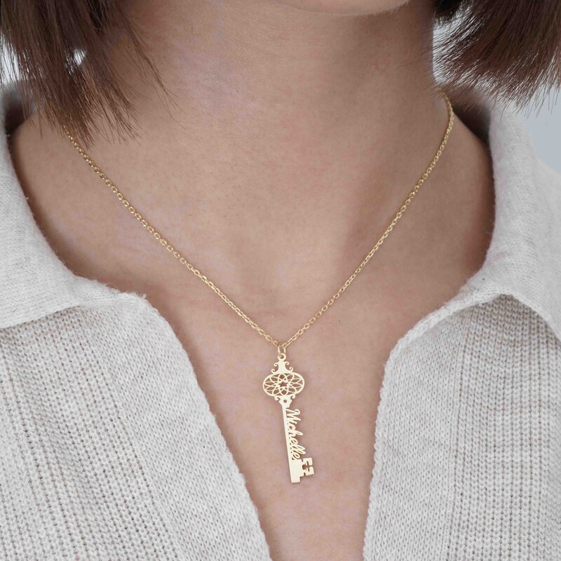 Key Necklace - Etsy