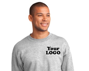 Custom Embroidered Crew Neck Sweater Personalize With Your | Etsy