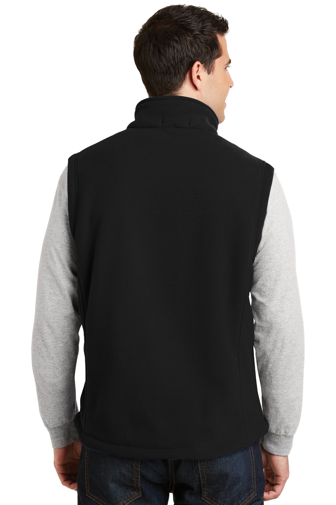 Custom Embroidery on Fleece Vest - Includes One 4in X 4in Embroidery ...