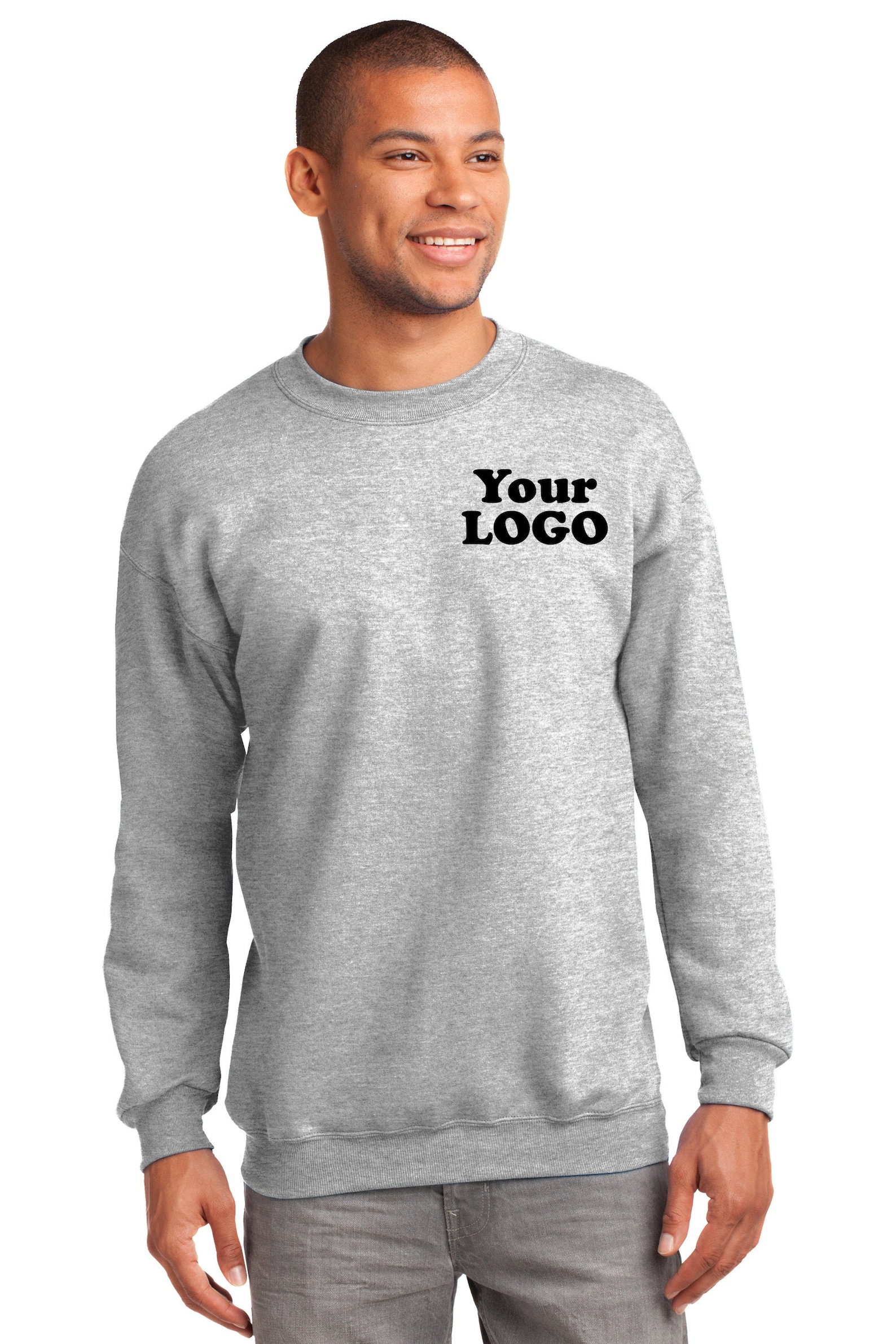 Custom Embroidered Crew Neck Sweater Personalize With Your - Etsy