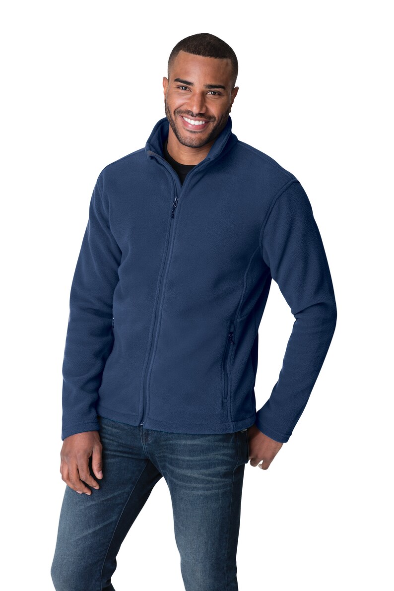 Custom Embroidered Men's Fleece Jacket - Midweight Fleece for Everyday ...
