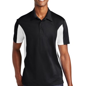 Custom Embroider Team Performance Polo Shirt - Two Tone Shirt ...