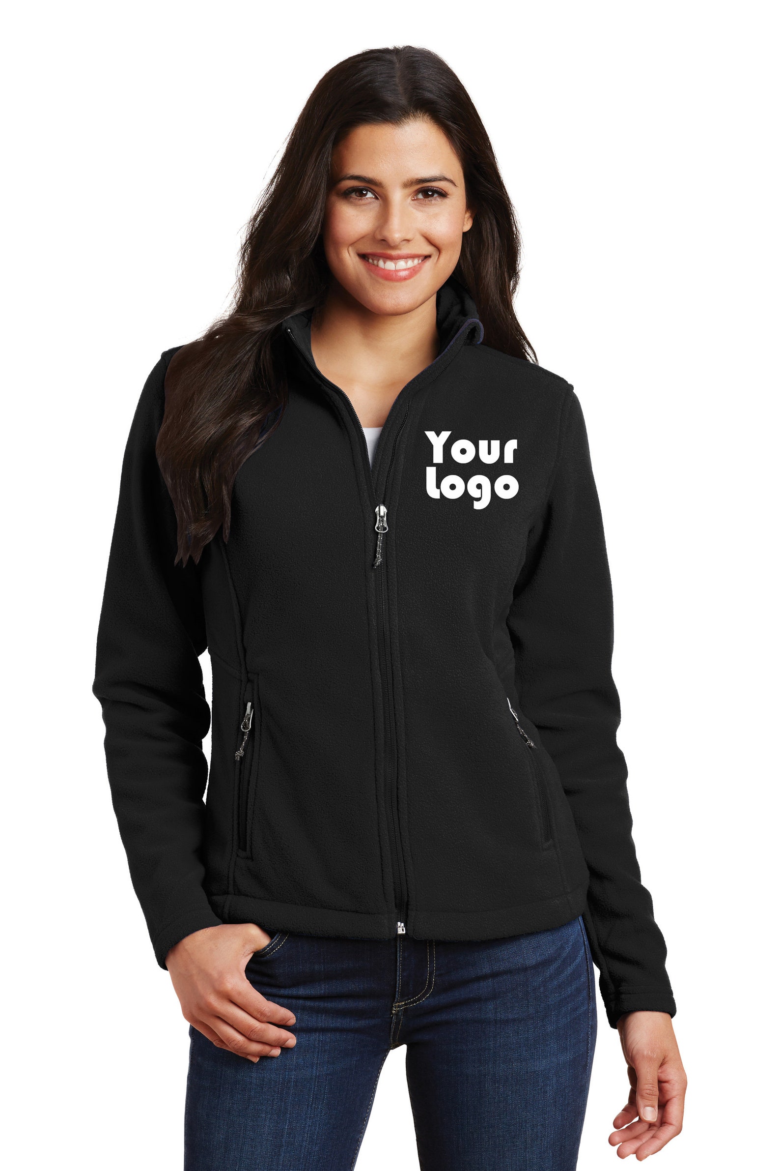 Custom Embroidered Ladies Fleece Jacket Midweight Fleece for - Etsy