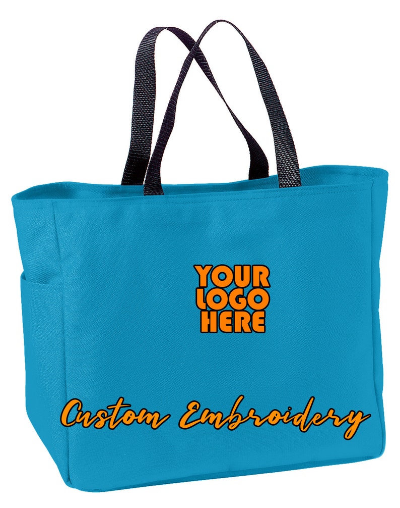 Custom Embroidered Port Authority Essential Tote Bag | Etsy