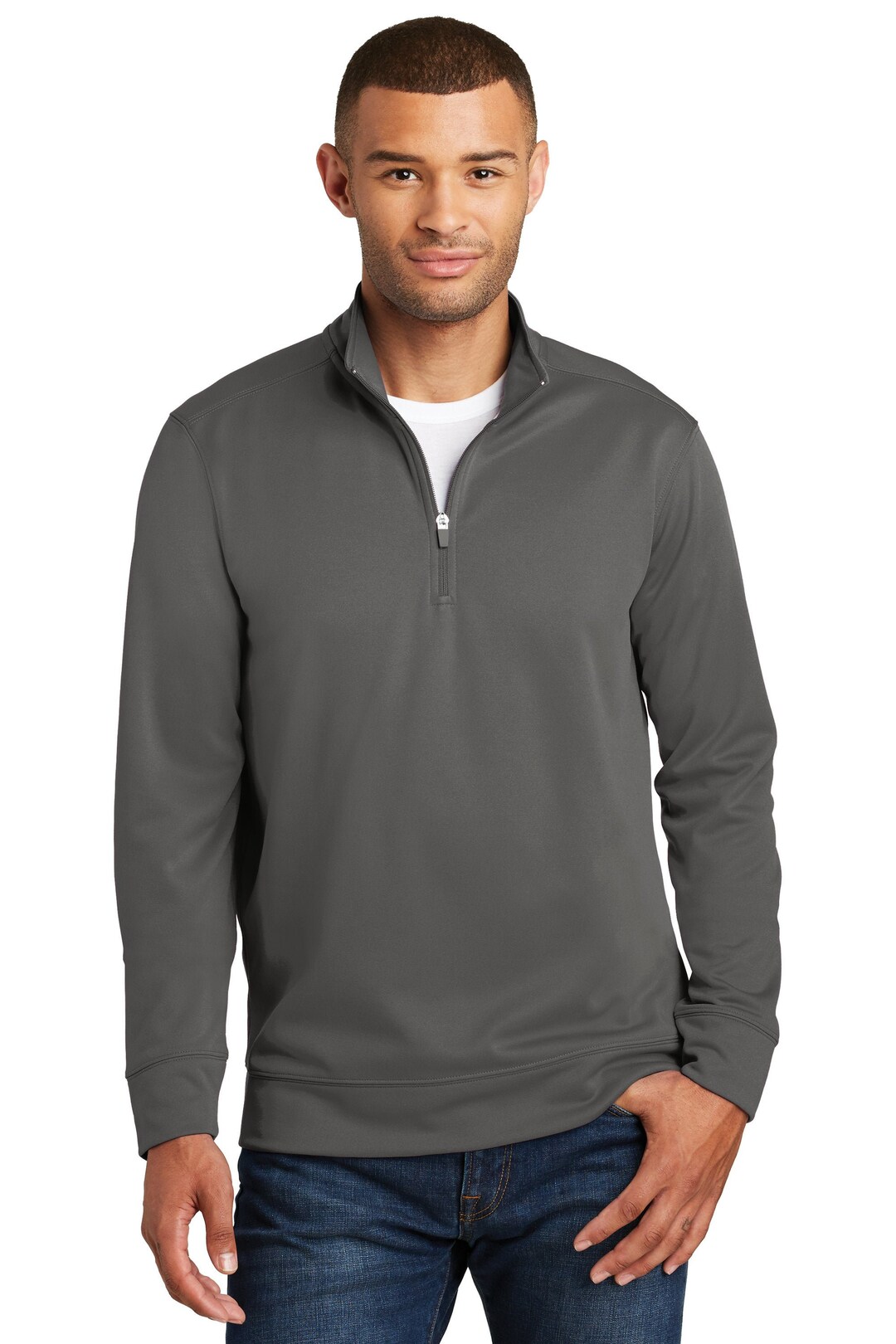 Custom Embroidery on Performance Fleece 1/4-zip Pullover Sweatshirt ...